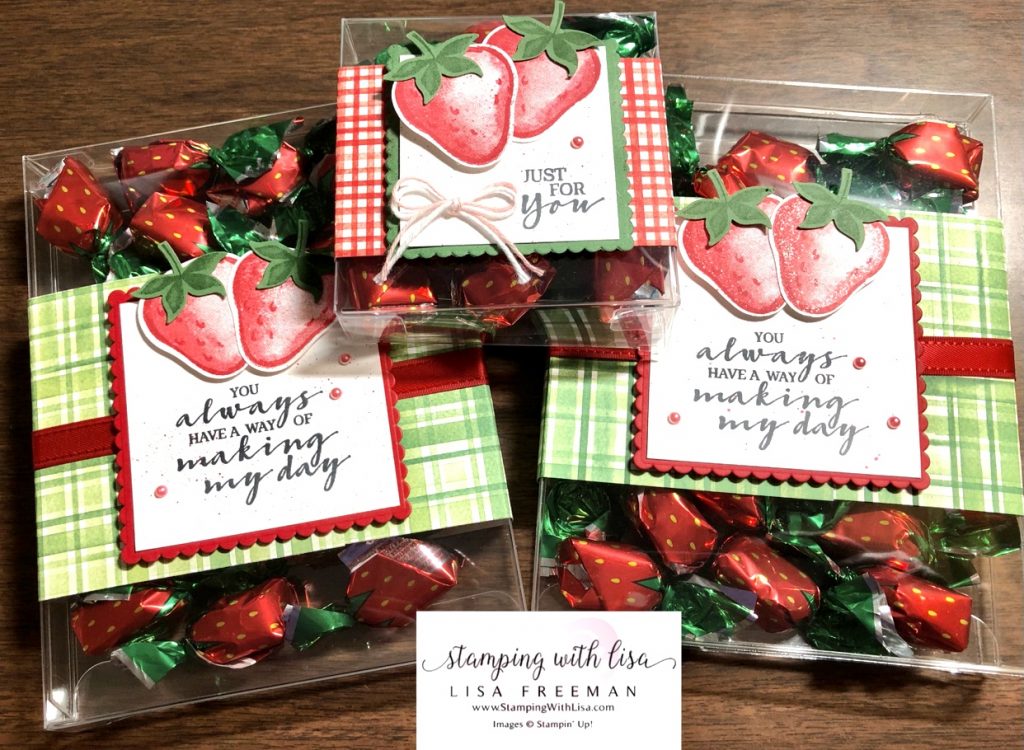 Adorable Strawberry Treat Boxes Make the Perfect Gift! - Stamping With Lisa