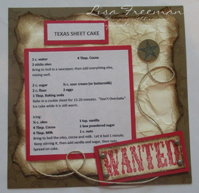 Check out my recipe swap! - Stamping With Lisa